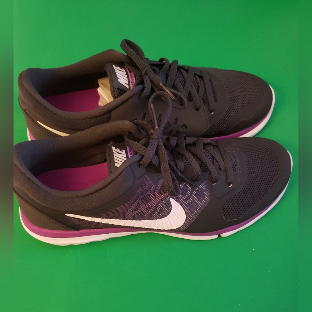 Nike Flex Running Women Sneakers Black And Purple Col… - Gem